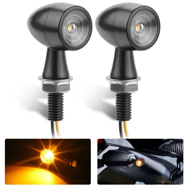 Shorty Bullet LED Turn Signals – Lake Moto